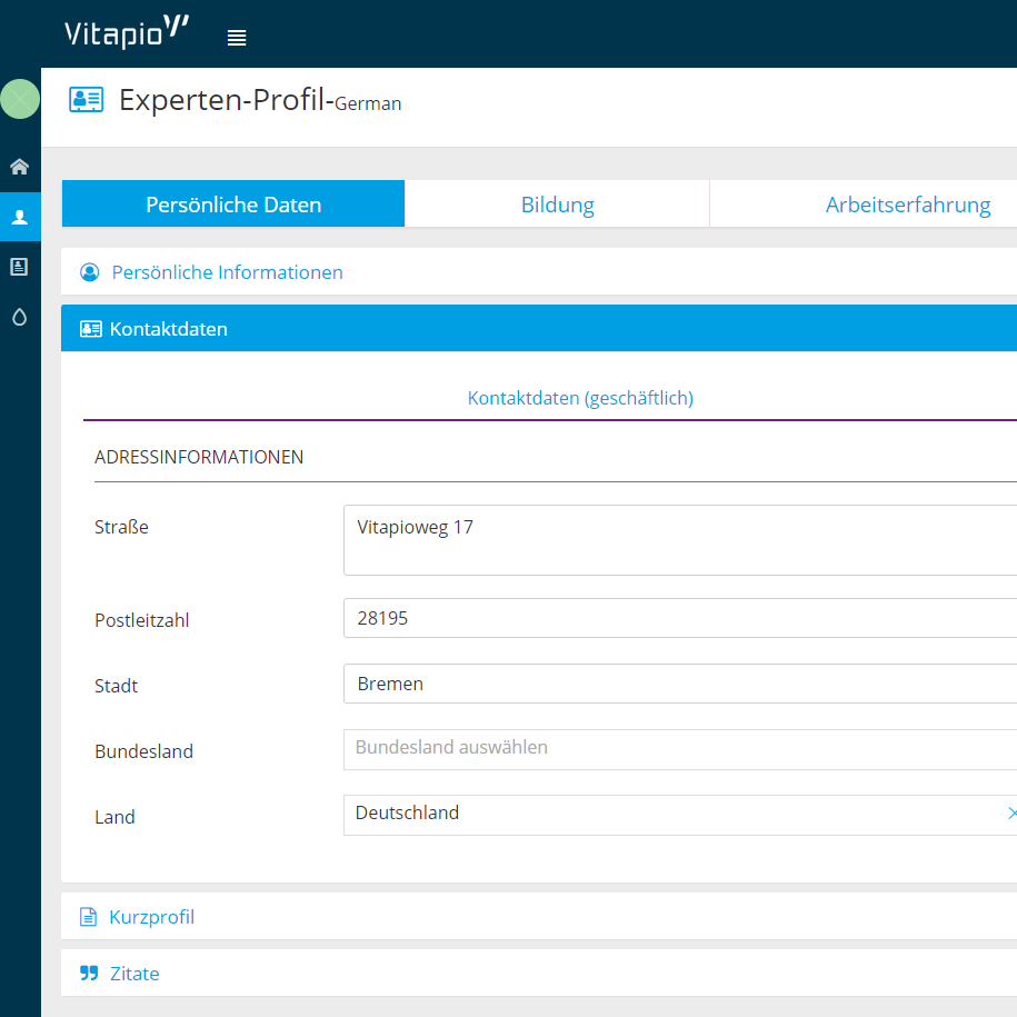 Vereinfachte Verwaltung von Profildaten - Personalwirtschaft