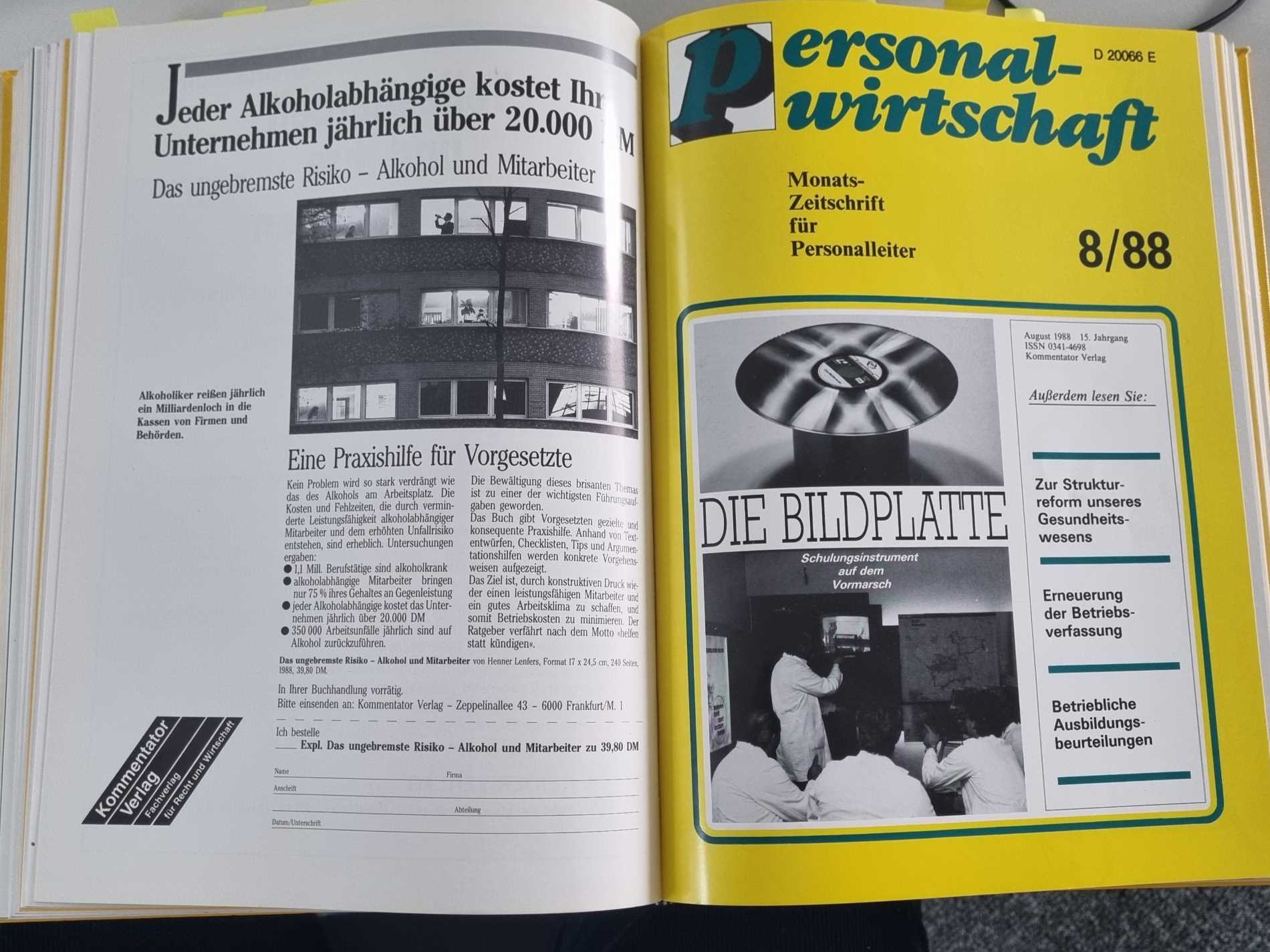 1988: Personal-Manager in der Findungsphase - Personalwirtschaft